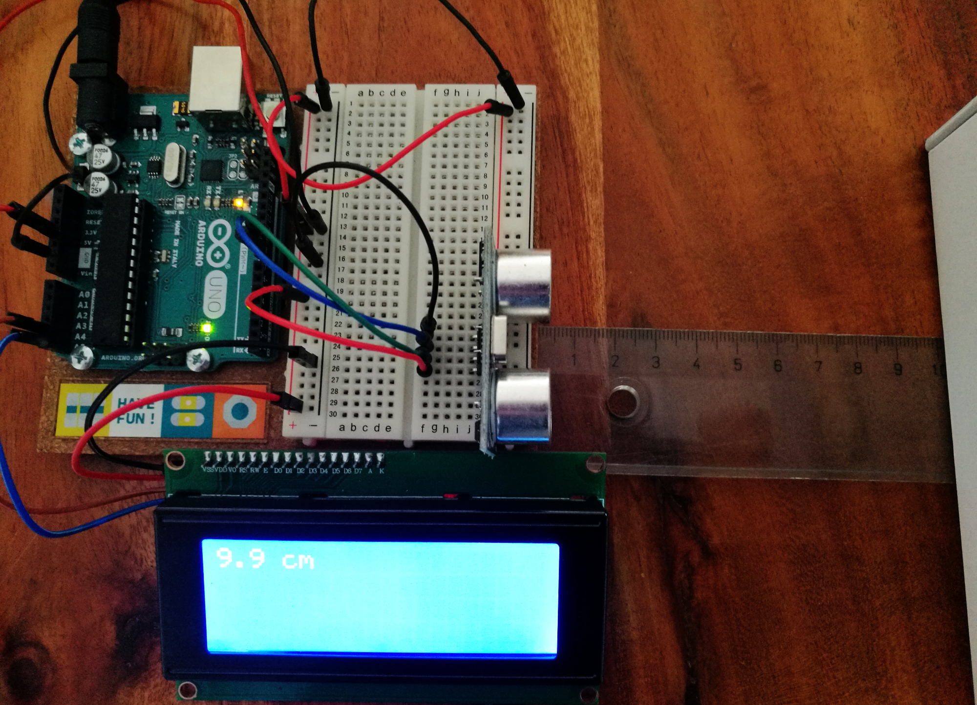Mesure et affichage de la distance